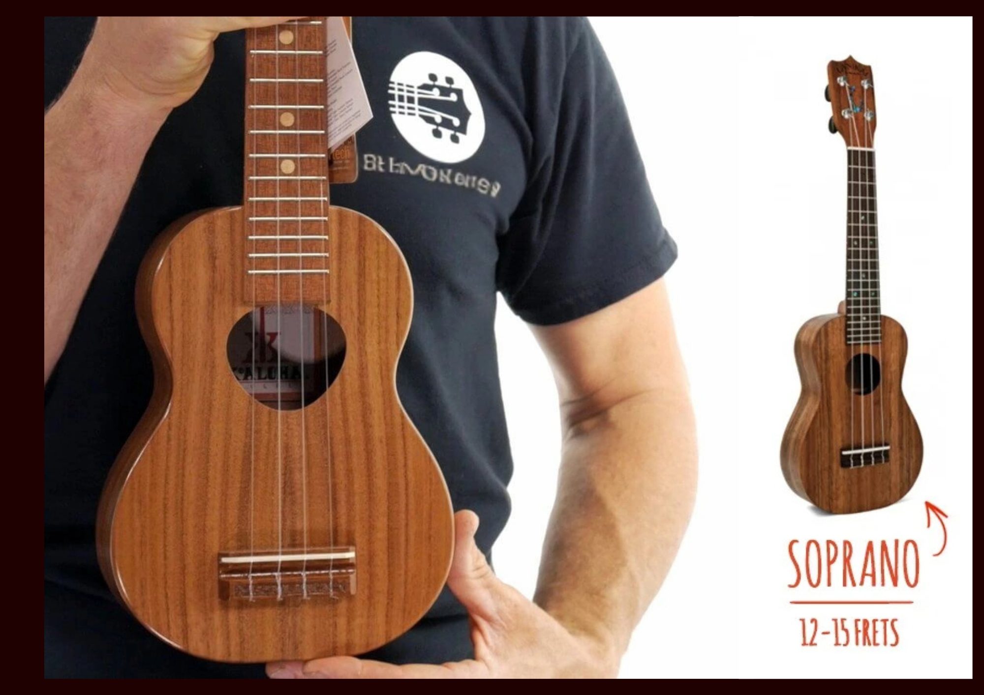 Ukulele Sizes | Soprano, Concert, Tenor & Baritone