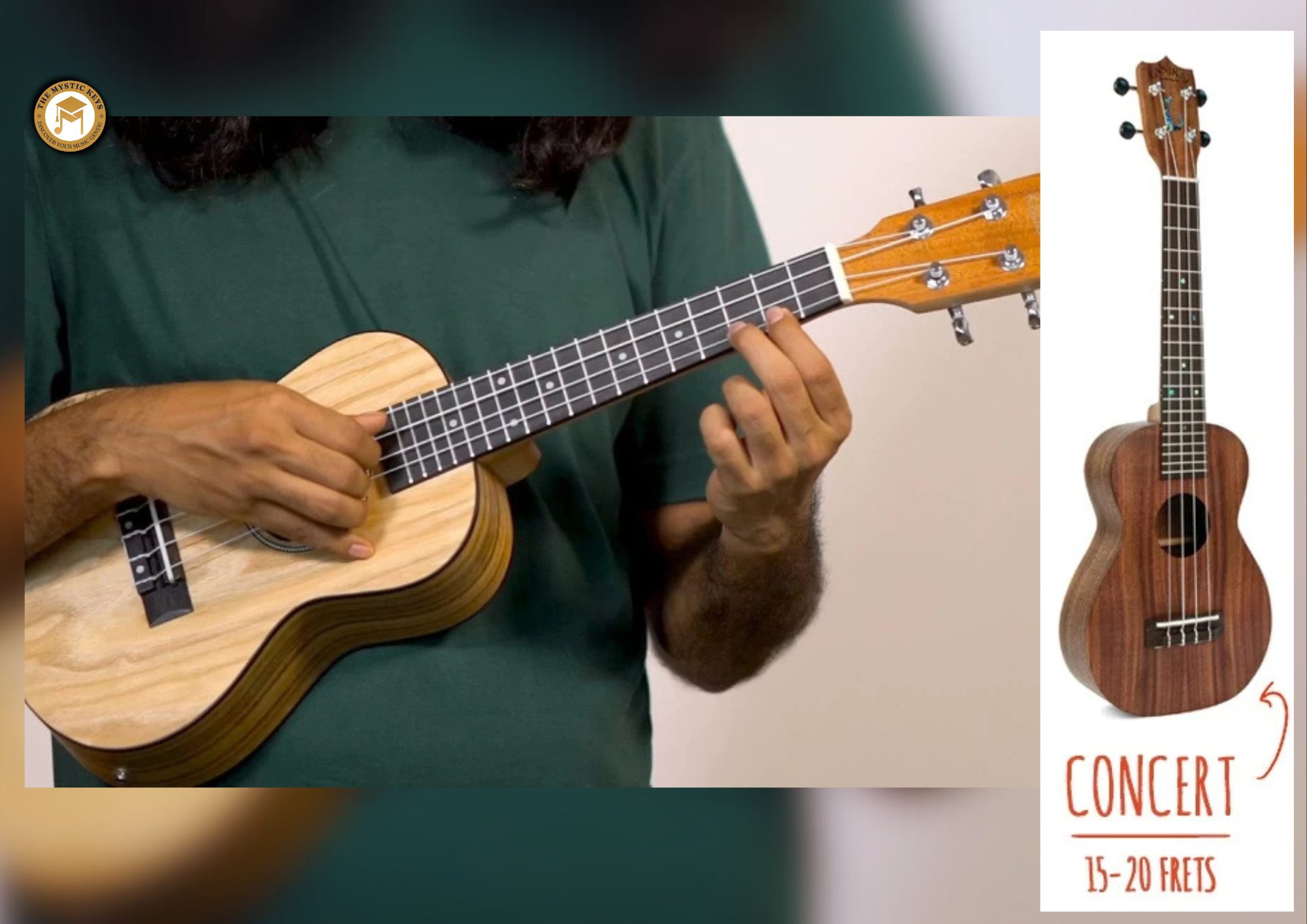 Ukulele Sizes | Soprano, Concert, Tenor & Baritone