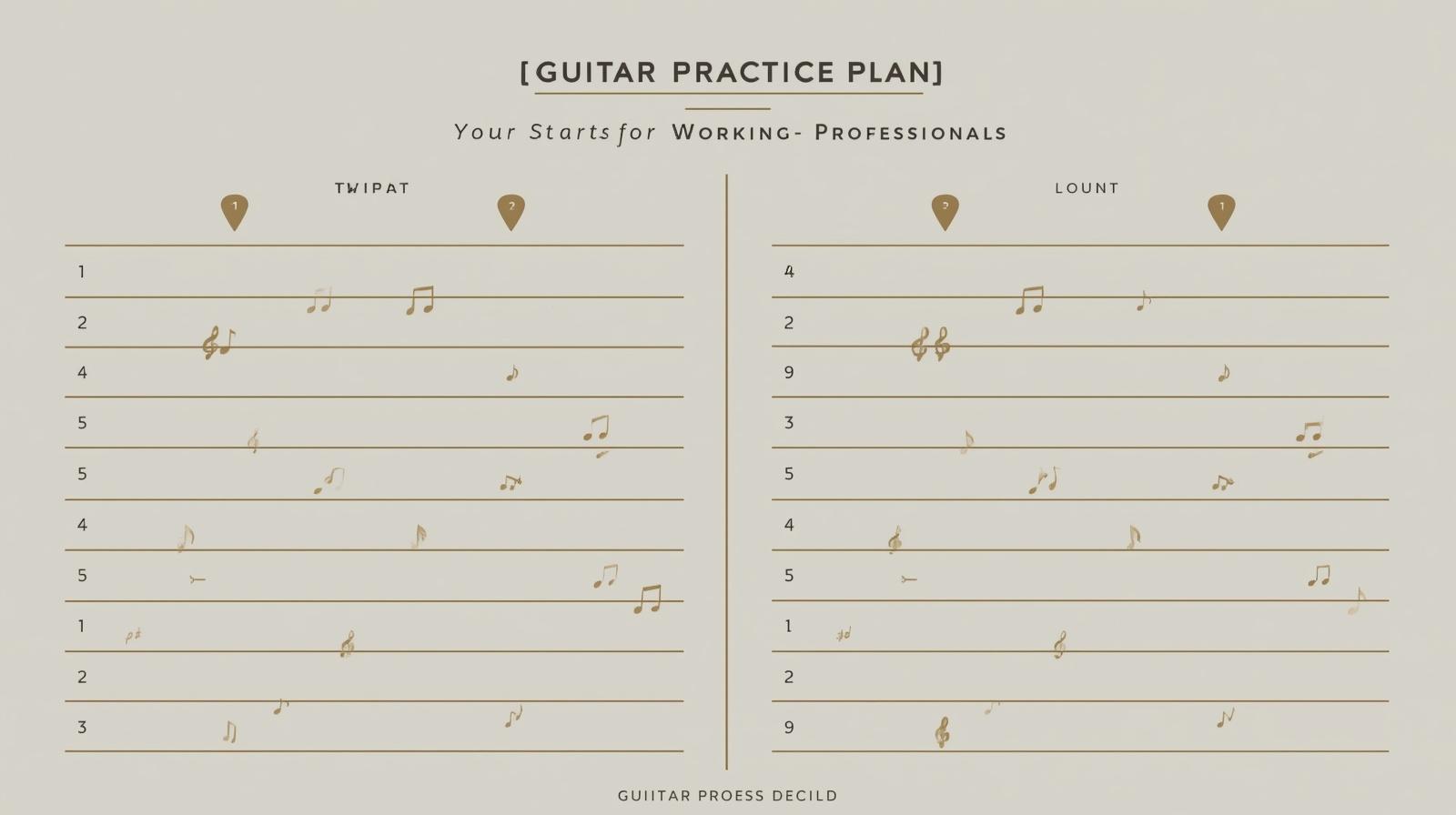 Easy Guitar Practice Plan for Working Professionals