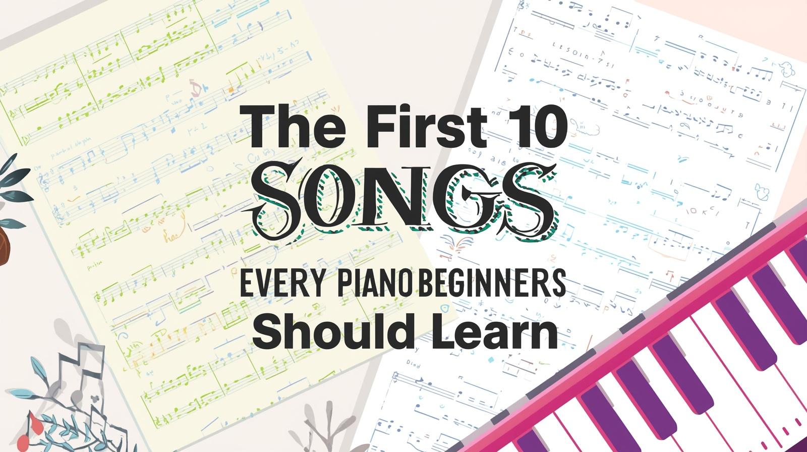 First songs for piano beginners