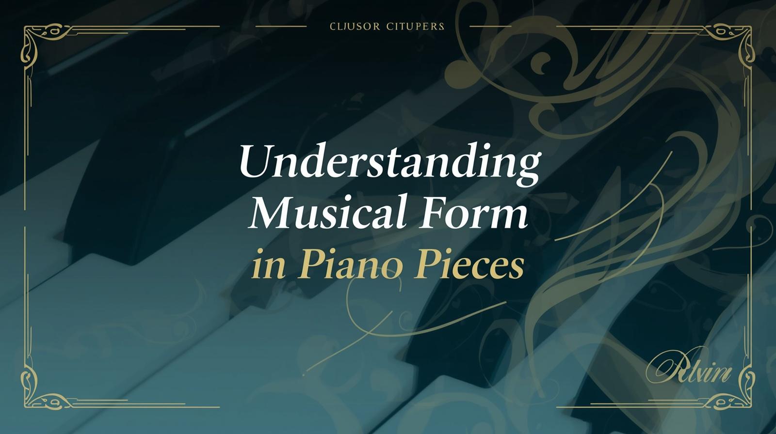 Musical Form in Piano Pieces